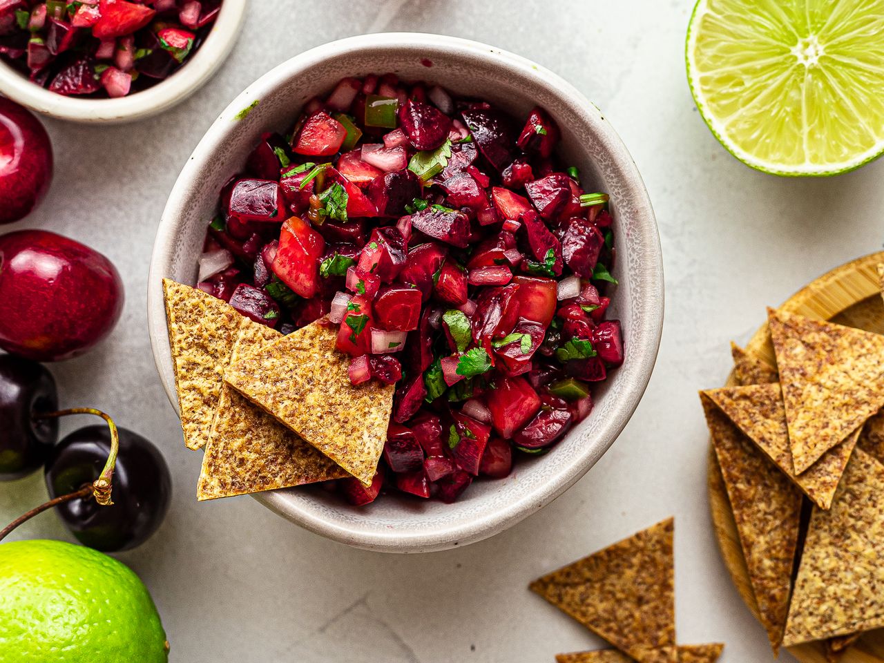Fresh Cherry Salsa Recipe (No Tomatoes) | Foodaciously