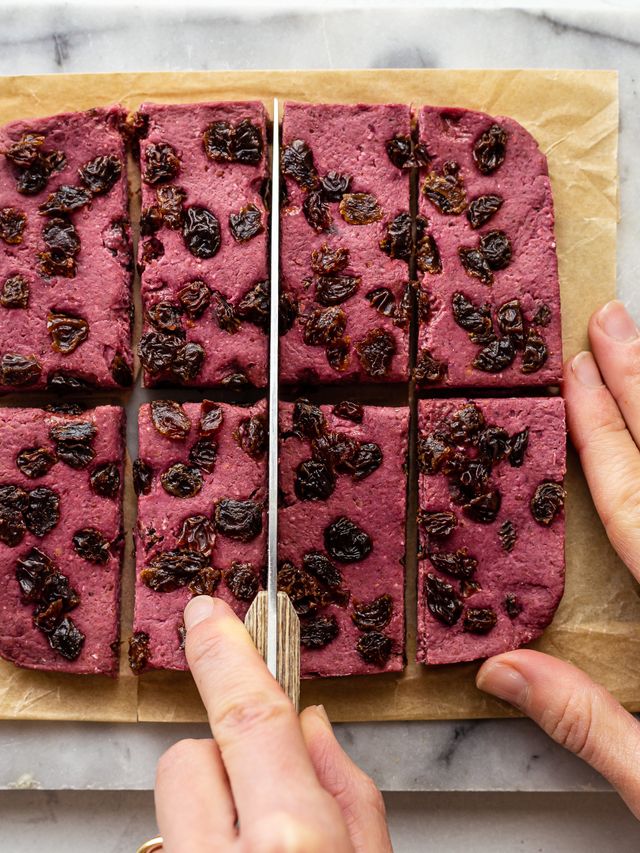 Beet Energy Bars (Low-Sugar Recipe with Raisins) | Foodaciously