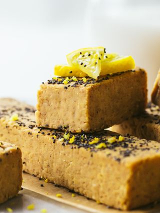 Healthy Lemon Protein Bars Recipe (Grain-Free) | Foodaciously
