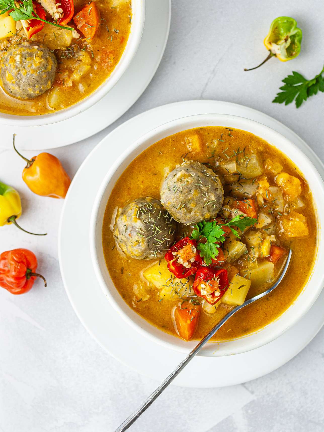 Purple Yam Soup with Ginger and Coconut | Foodaciously