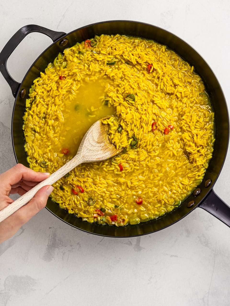 Thai Green Bean Pilaf Rice | Foodaciously