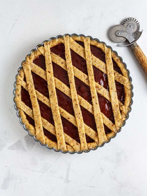 Strawberry Jam Pie Recipe | Foodaciously