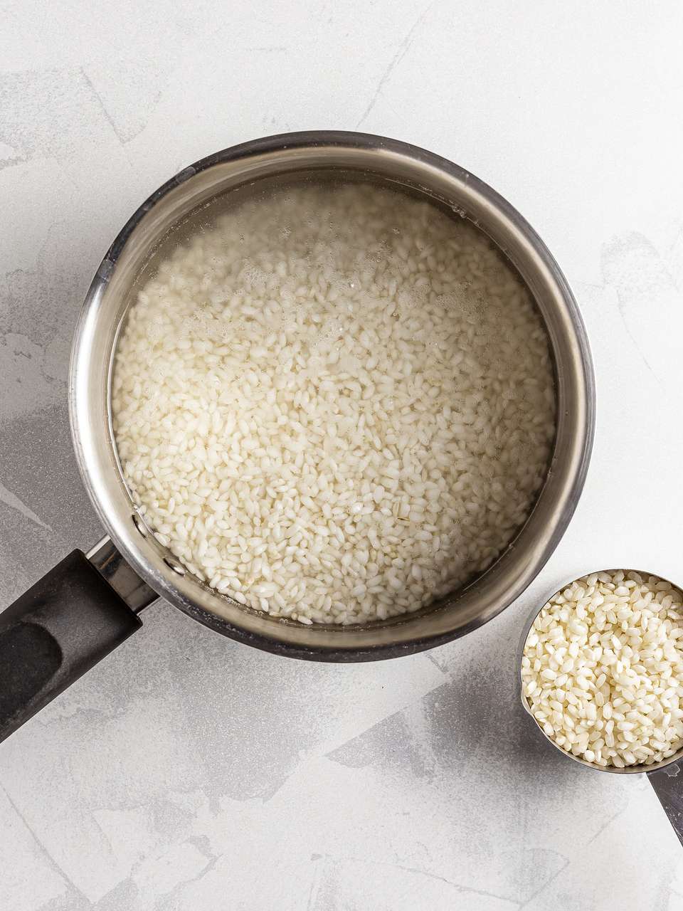 Japanese Garlic Fried Rice with Shiitake and Edamame | Foodaciously