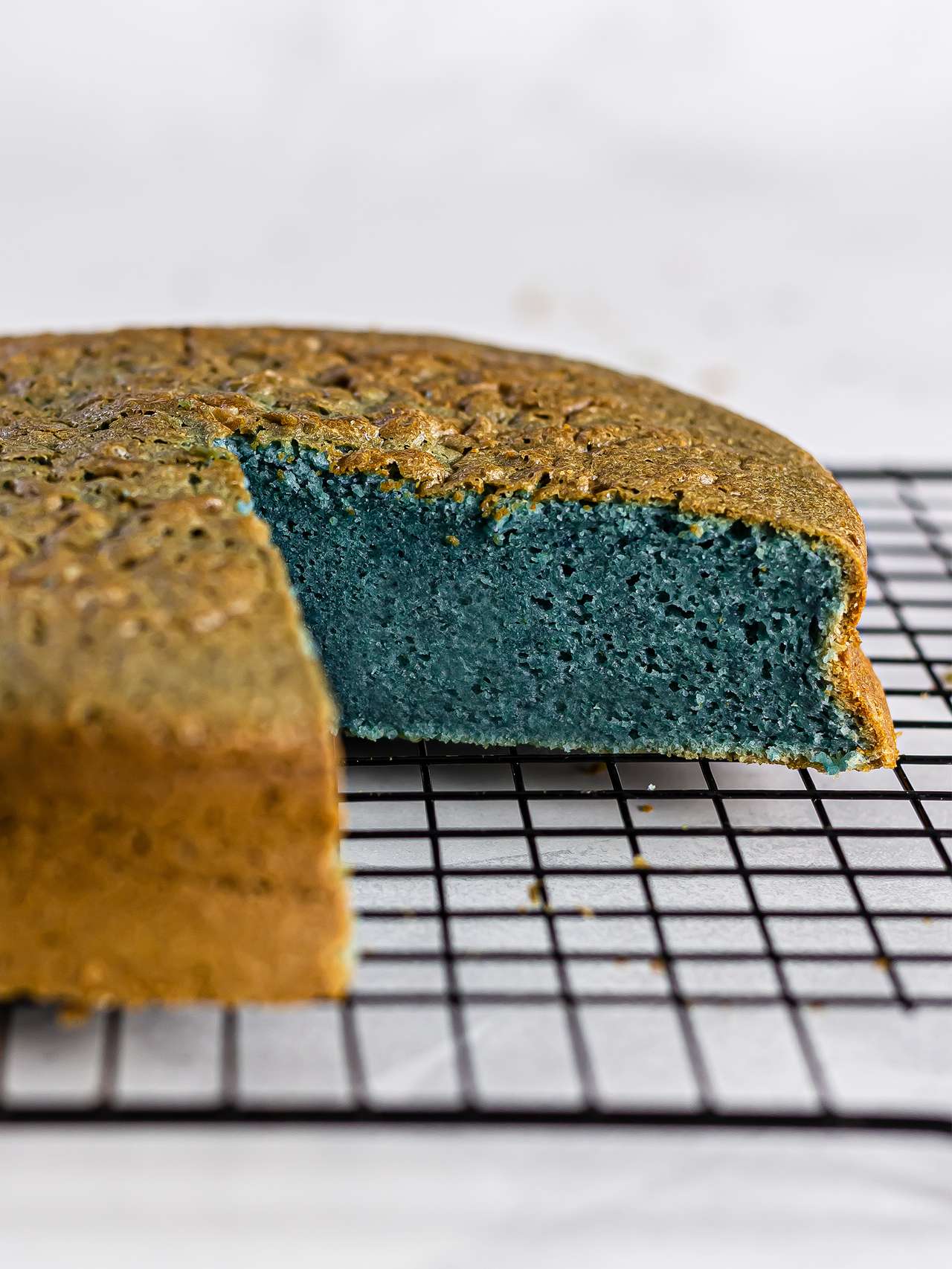 Butterfly Pea Cake (Dairy-Fre) | Foodaciously
