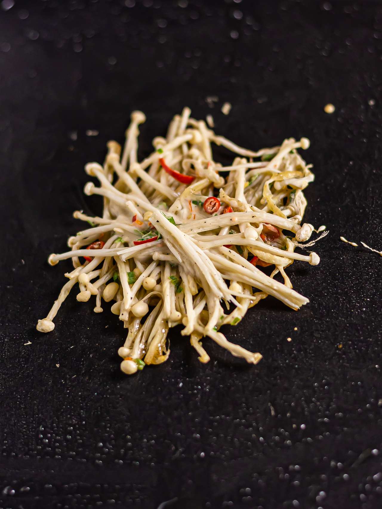 Enoki Pancakes (Vegan + GF) | Foodaciously