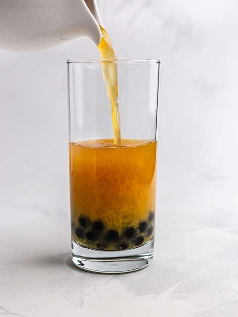 Passion Fruit Bubble Tea (Sugar-Free) | Foodaciously