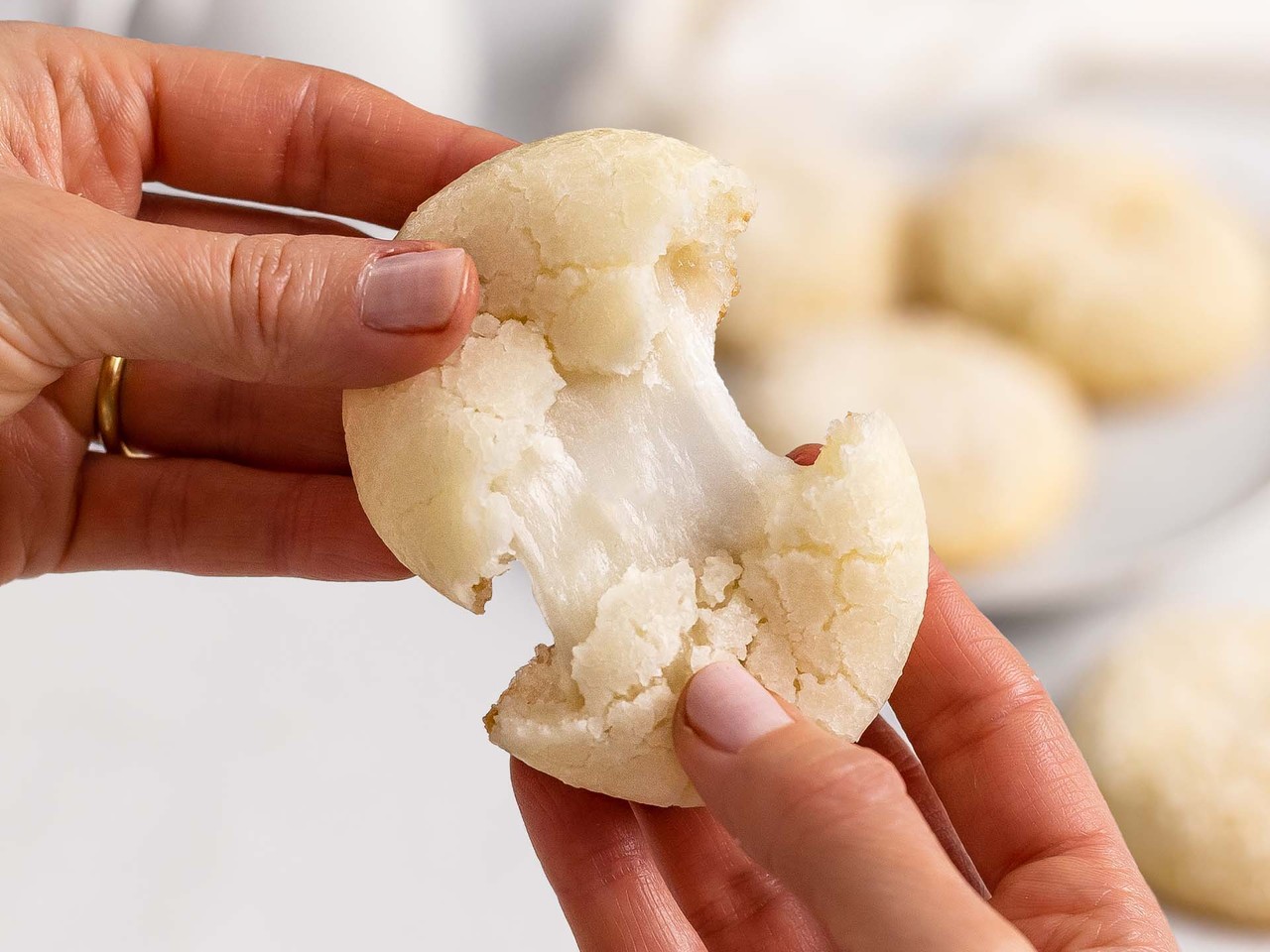 Vegan Mochi Cookies with Mochi Filling | Foodaciously