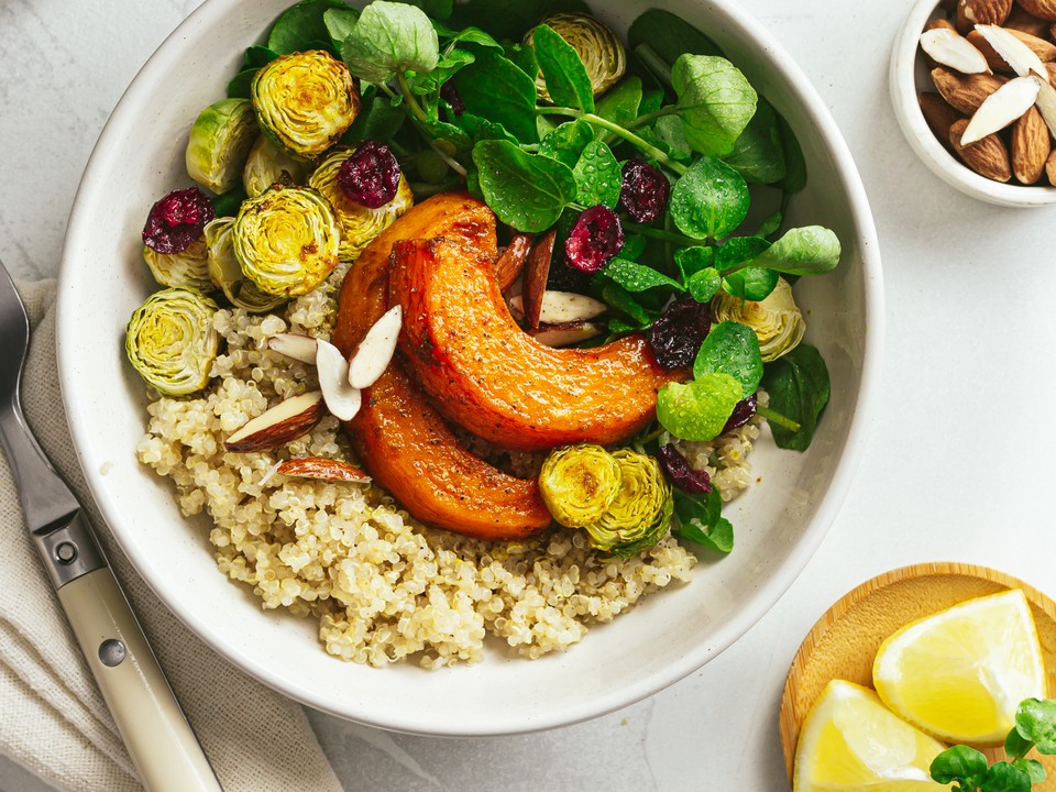 Pumpkin Quinoa Salad Recipe | Foodaciously