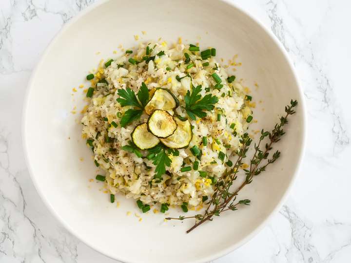 Creamy Courgette Risotto Recipe | Foodaciously