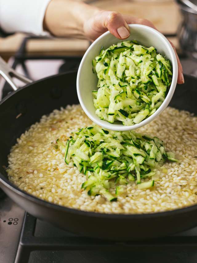 Creamy Courgette Risotto Recipe | Foodaciously