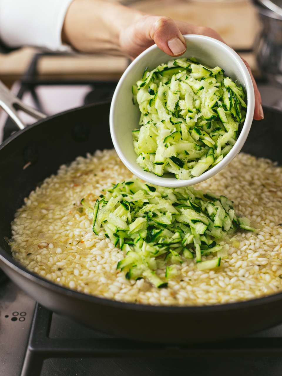 Creamy Courgette Risotto Recipe | Foodaciously