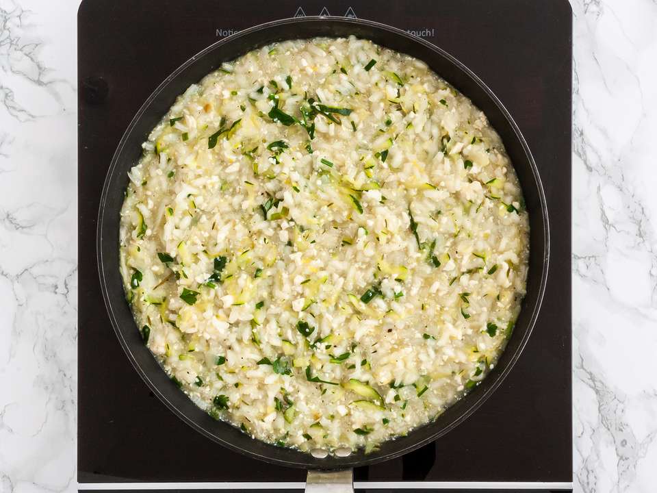 Creamy Courgette Risotto Recipe | Foodaciously