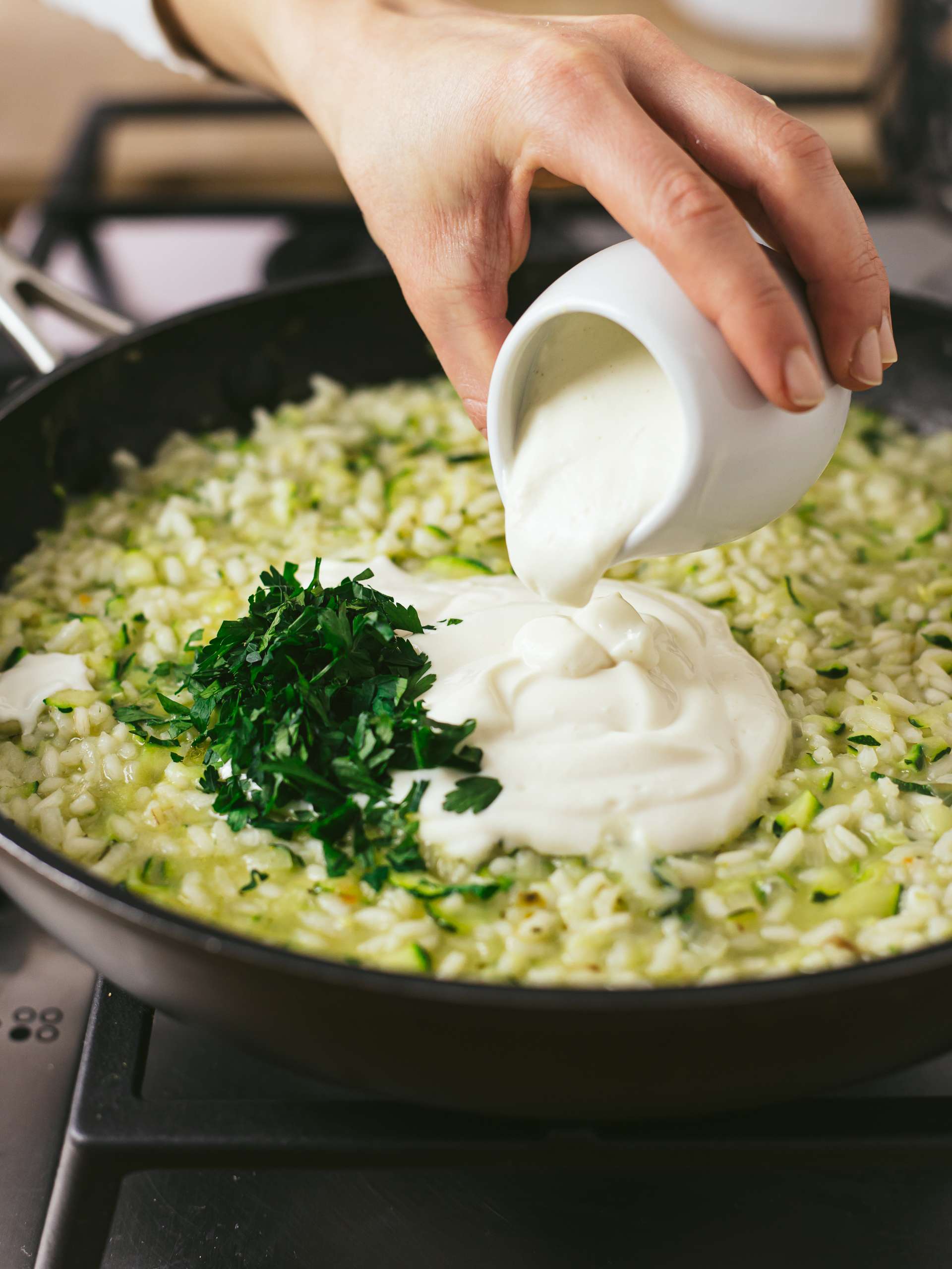 Creamy Courgette Risotto Recipe | Foodaciously