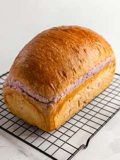Ube Bread (Fluffy Loaf with Vegan Ube Butter) | Foodaciously