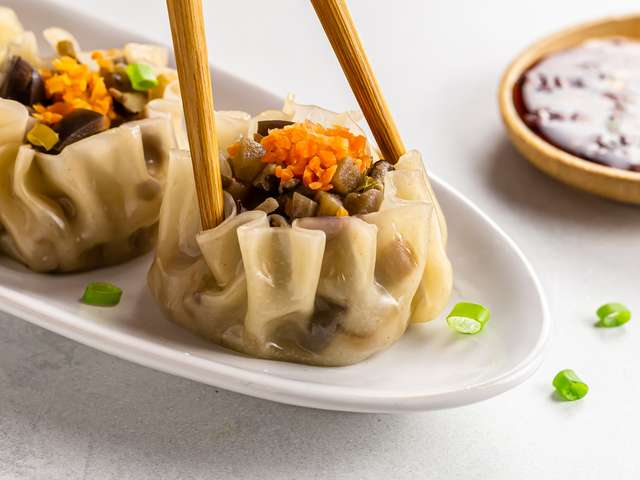 Vegan Siomai/Shumai with Eggplants | Foodaciously