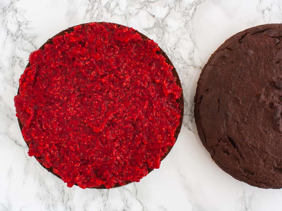 Vegan Chocolate Raspberry Cake Recipe | Foodaciously