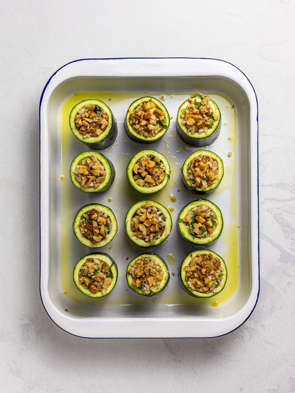 Vegan Low-Carb Stuffed Zucchini Cup | Foodaciously