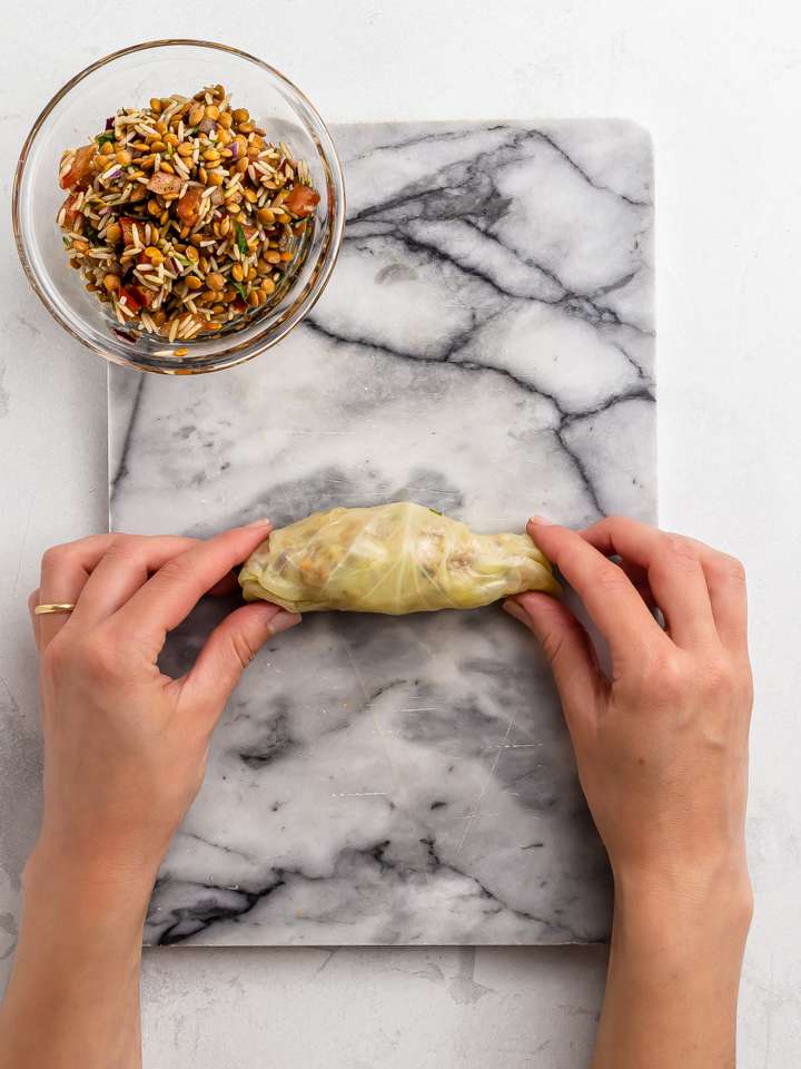 Vegan Malfouf Mahshi (Lebanese Cabbage Rolls) | Foodaciously