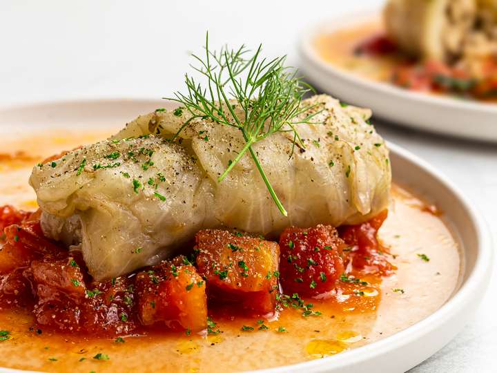 Vegan Malfouf Mahshi (Lebanese Cabbage Rolls) | Foodaciously